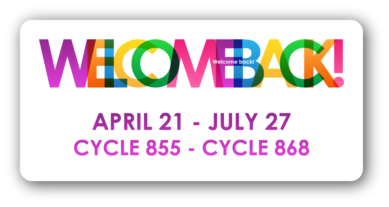 WELCOME BACK | Gano Excel US